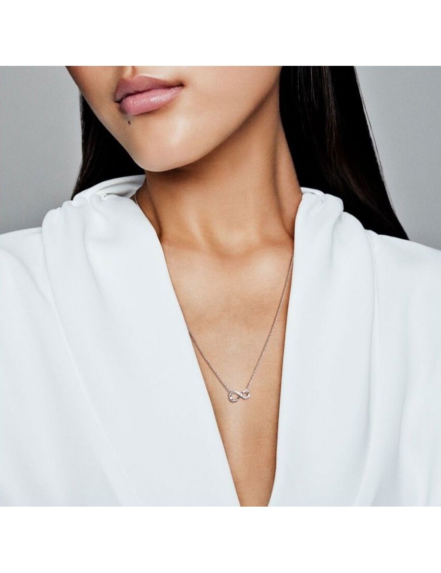 Collar Pandora Infinito Brillante 398821C01-50 de plata de 925 mls