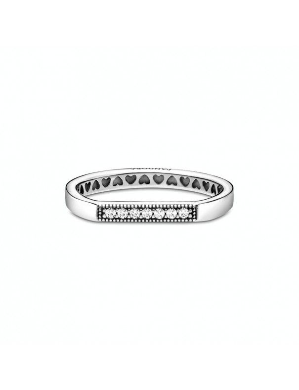 Anillo Pandora en plata de ley Barra Brillante 199041C01-52