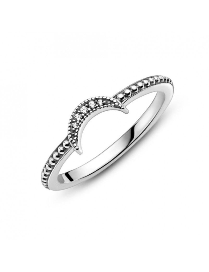 Anillo Pandora Luna Creciente 199156C01-50 en plata de primera ley