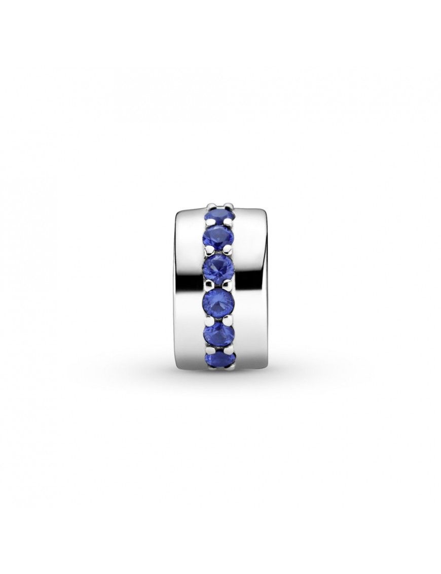 Clip Pandora Destellos Azules 791972C01 realizado en plata