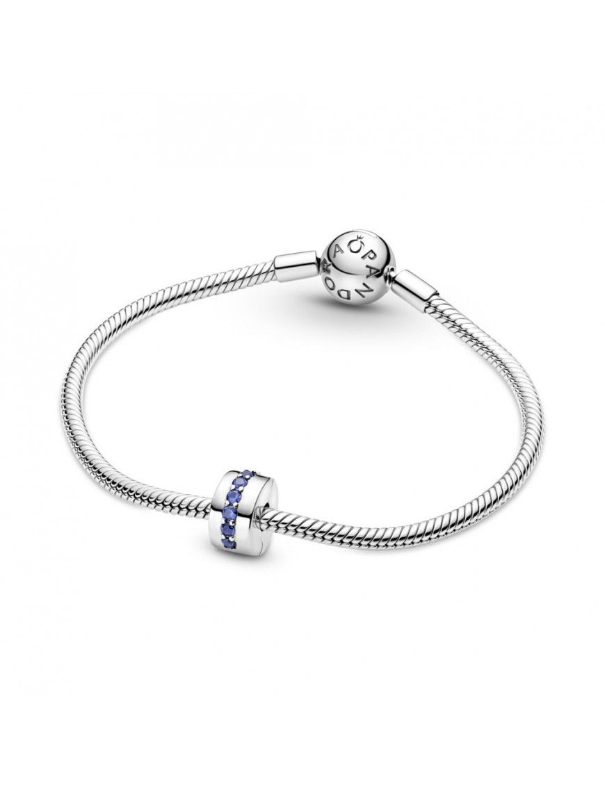 Clip Pandora Destellos Azules 791972C01 realizado en plata