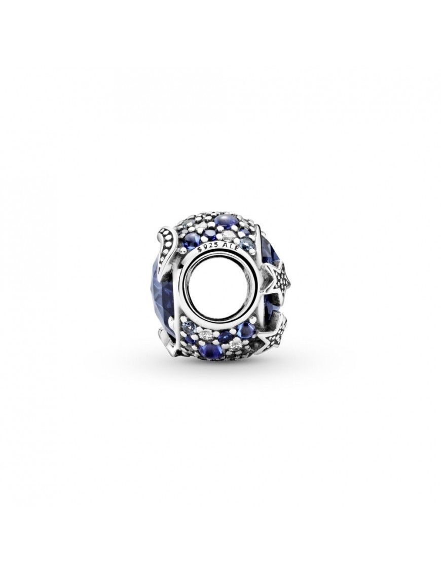 Charm Pandora Estrellas Brillantes Azul Celeste 799209C01 de plata