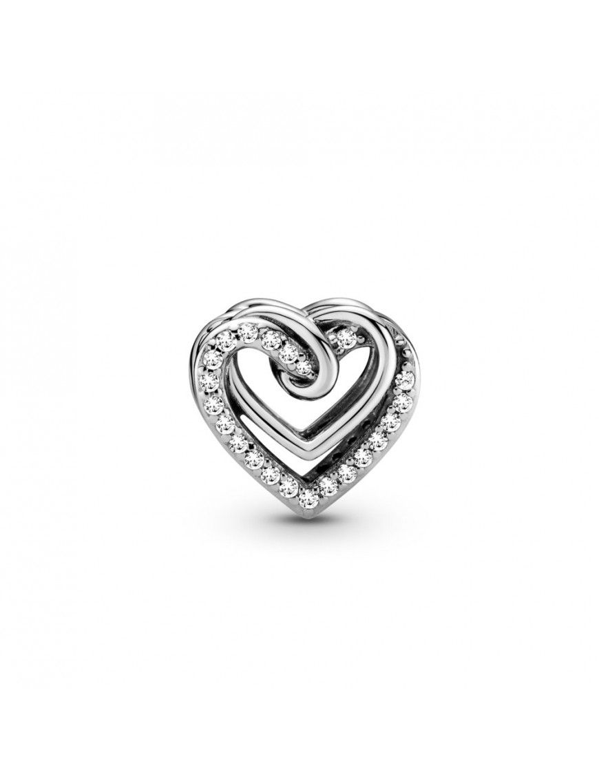 Charm Pandora Corazones Brillantes Entrelazados 799270C01