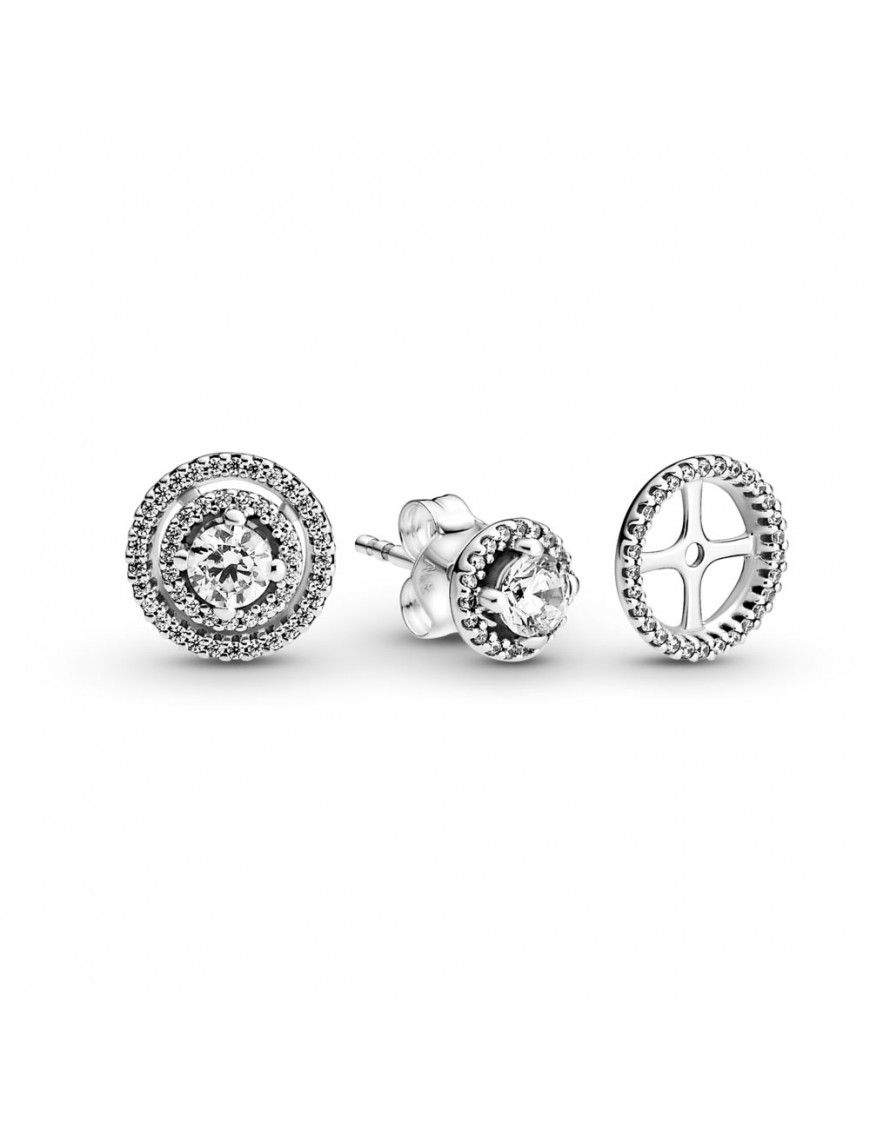 Pendientes Pandora Doble Halo Brillante 299411C01