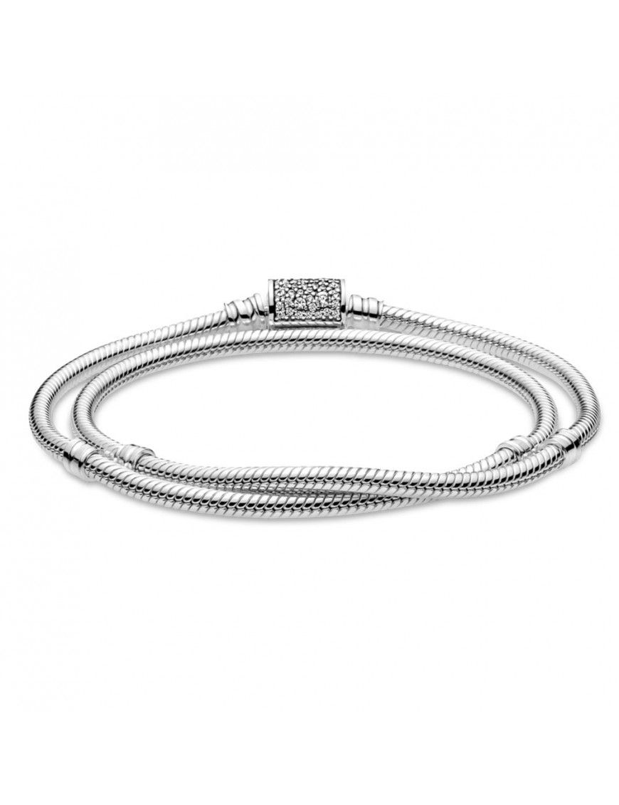 Pulsera Pandora Moments Cierre Doble Envoltura 599544C01-D18
