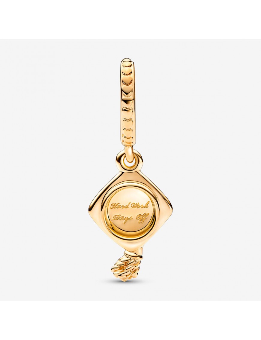 Charm Colgante dorado Pandora Birrete Graduación 761892C00.