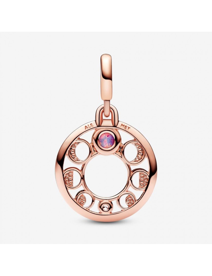 Charm rosado Pandora ME Medallón Fases Lunares 782806C01.