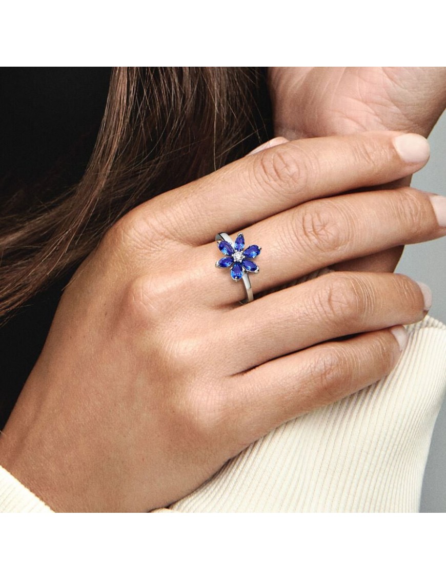 Anillo Pandora Herbario Brillante Azul 193000C01-50