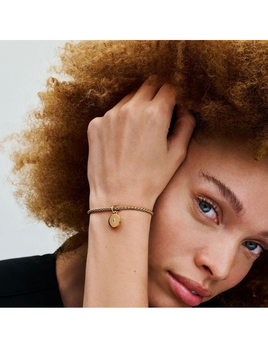 Charm Pandora Colgante Medalla Grabable que se abre 763066C01